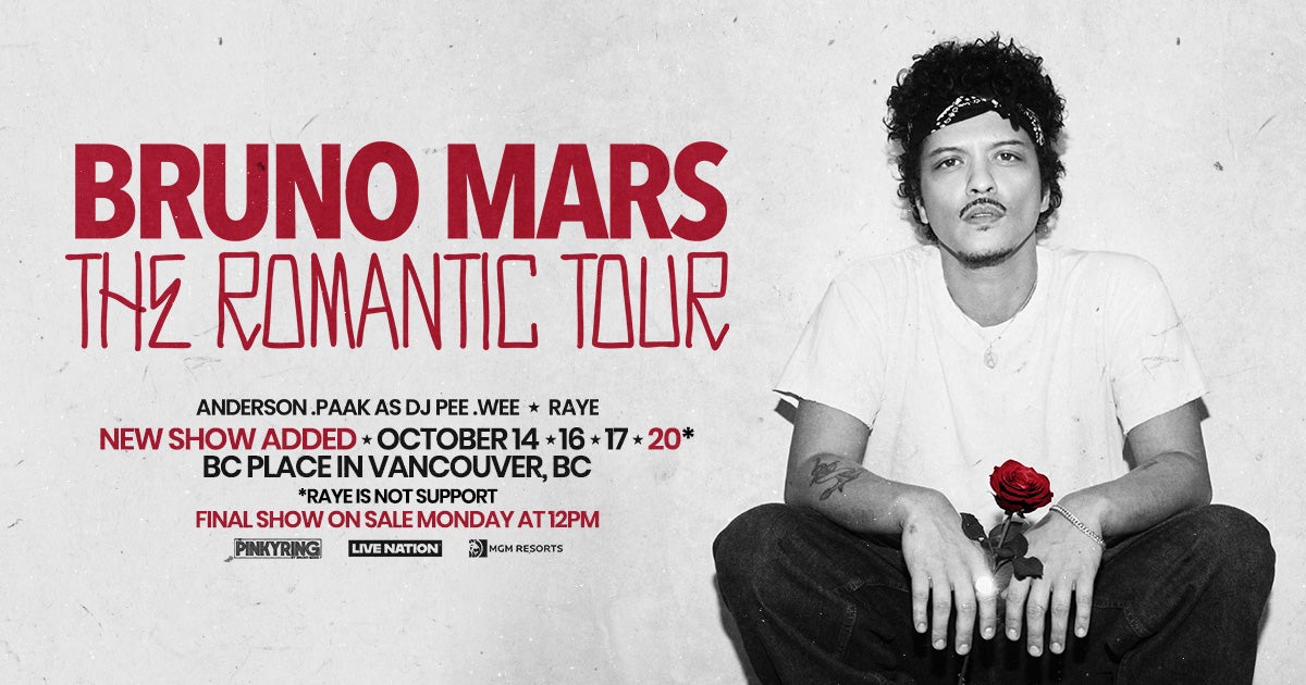 Bruno Mars – BC Place